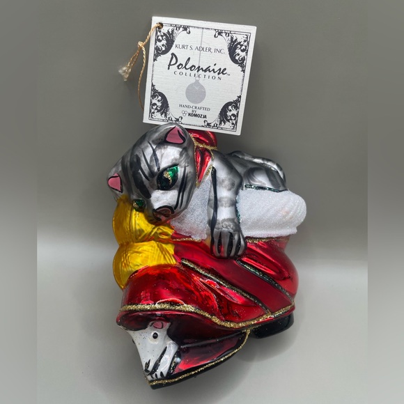 Kurt Adler | Holiday | Kurt Adler Polonaise Collection Poland Glass Cat ...